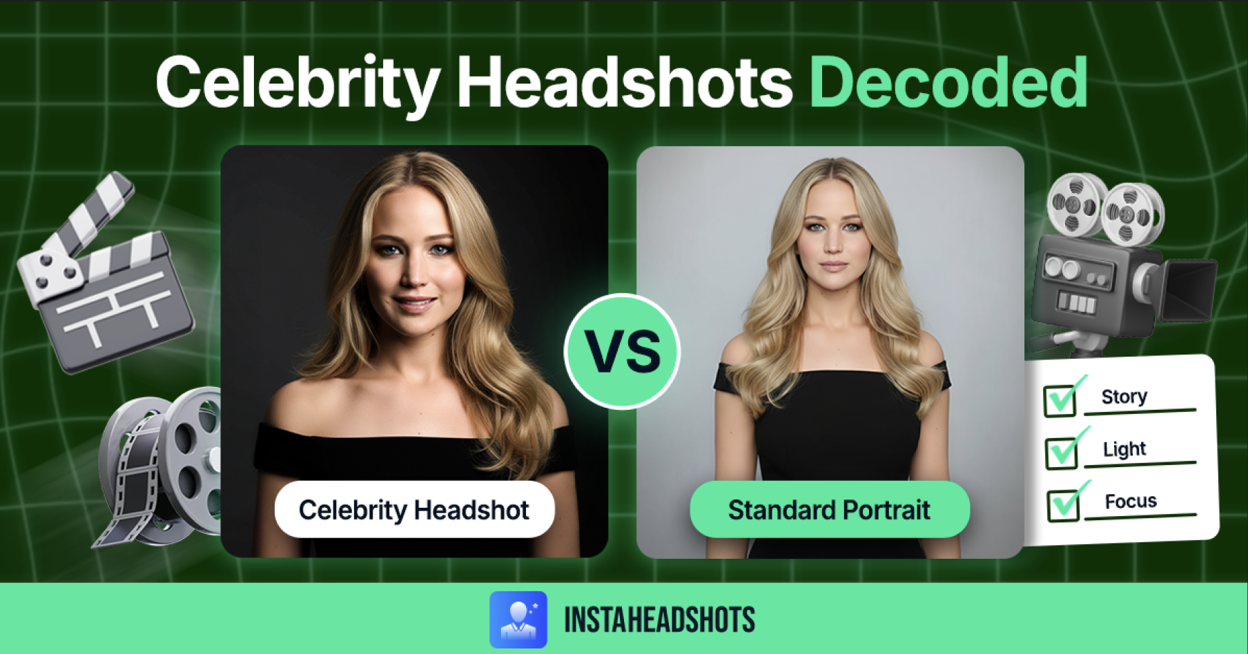 Celebrity Headshots: Iconic & Stylish Headshots Of Famous People